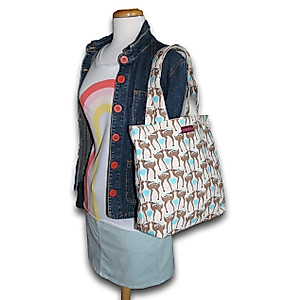 bungalow 360 Reversible Canvas Tote Bag (Jellyfish)