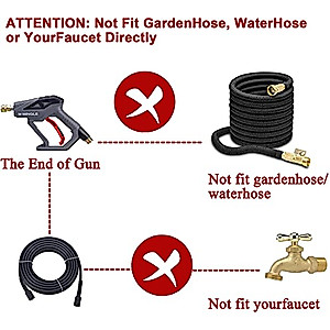 M MINGLE High Pressure Washer Gun Snow Foam Lance, 4000 PSI Cannon Foam Blaster Power Washer with 1/4" Quick Connector, Car Wash Foam Cannon Kit with 5 Pressure Washer Nozzle Tips, 1 Liter