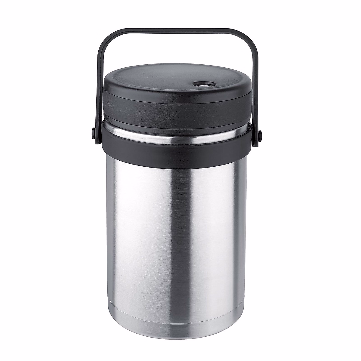 Isosteel VA-9683 1.5 liter 51 fl. oz 18/8 Stainless Steel Double-Wall Vacuum Food Container incl. 3 plastic containers