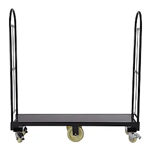 60.5 x 15.7 Inch Heavy Duty U-Boat Utility Cart, 2000LBS Capacity Narrow Aisle U-Boat Platform Truck Dolly, U-Boat Truck Steel Deck with Dual Removable Handles