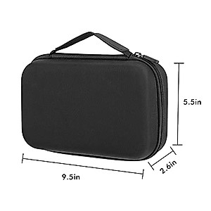 Minahao Portable Case Compatible with Klein Tools ET310 AC Circuit Breaker Finder/RT250 Integrated GFCI Receptacle Tester/80041 Outlet Repair Tool Kit,with mesh Pockets for Accessories.(Case Only)