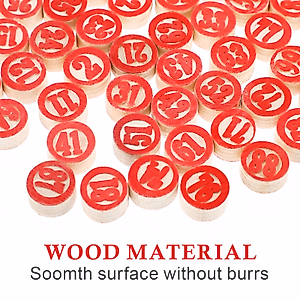 Ipetboom Russian Lotto Board Games Family Bingo Board Game Set of 48 Bingo Cards and 90 Wooden Chess, Great for Adults Kids Family Game Night, Halloween, School Classroom Activity, Bingo Parites