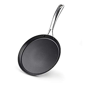 Cooks Standard Nonstick Hard Anodized 9.5-inch 24cm Crepe Griddle Pan, Black