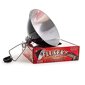 Fluker's Repta-Clamp Lamp, Heavy Duty Clamp Light For Reptile Tanks and Terrariums, UL/CUL Approved, Great for Reptile Basking, 250-Watt Maximum with On/Off Switch, 10"