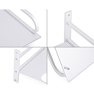 Ace Select Aluminum Wall Mounted Shelf Floating AV Shelf TV Box Shelf Component Shelves for Router Gaming Consoles Cable Box