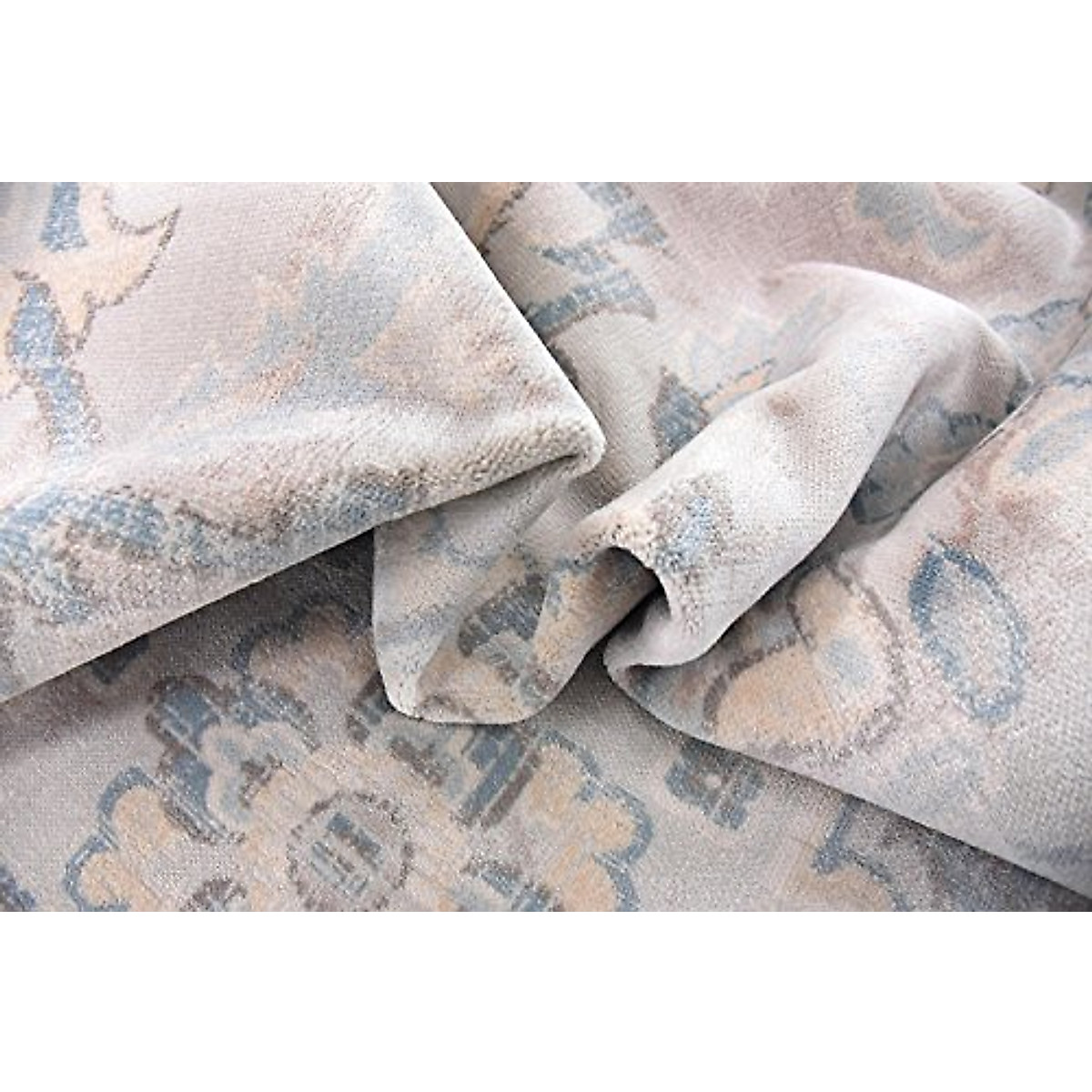 Unique Loom Paris Collection Pastel Tones Traditional Distressed Gray Area Rug (9' 0 x 12' 0)