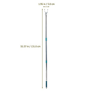 LIFKOME Outdoor Curtains Closet Rod Clothes Rod 5 pieces Reach Pole reach stick retractable reach stick pole with hook Hook: Clothing Reach Rod Living Room Essentials Outdoor Clothing