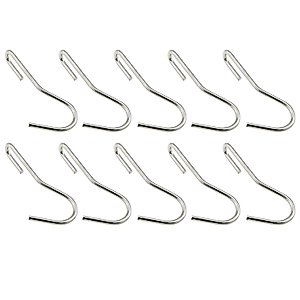 ZZHXSM 10PCS Heavy Duty Hook Silver 90 Degree Twisted Angle Pot Holder Stainless Steel Hook Suitable for Hanging Kitchen Utensils Towel Gardening Tool and Clothing