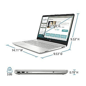 2022 HP 15.6" FHD Laptop Computer, 11th Gen Intel Core i5-1135G7(Beats Intel i7-1065G7), 16GB RAM, 512GB PCIe SSD, Iris X Graphics, HD Webcam, HDMI, Bluetooth, Win11, Silver, 32GB USB Card