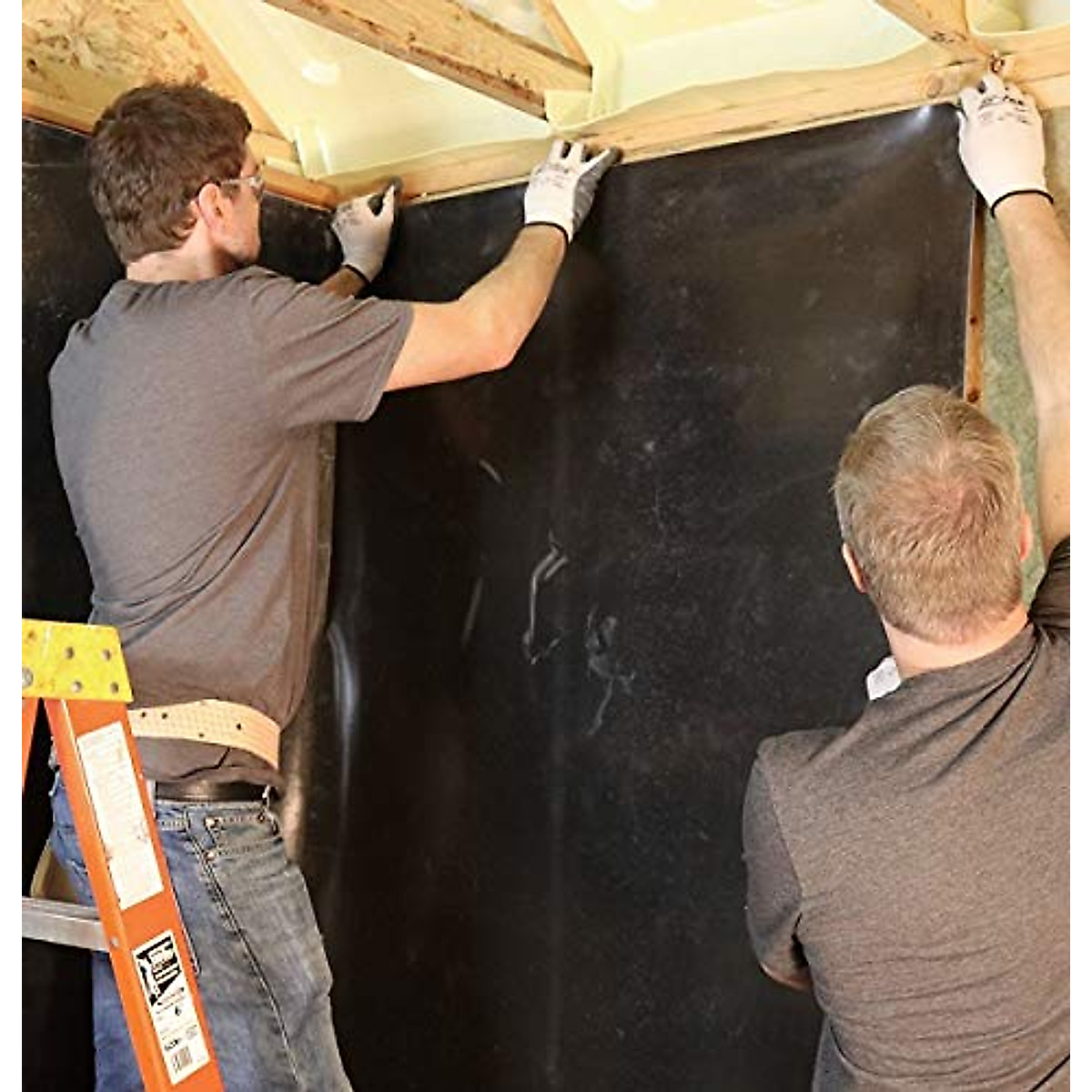 Mass Loaded Vinyl MLV Barrier 4' x 25' 1 LB One Pound 100 Square Foot Roll Soundproofing Acoustic Barrier