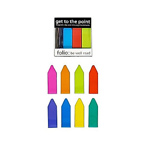 Get to The Point - Magnetic Slip-Over-The-Page Arrow Bookmarks (NEON - Box of 20)