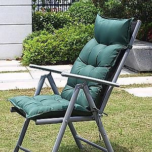 SciAza Adirondack Chair Cushion Comfortable and High Elastic Lounge Chair Cushion Waterproof UV Resistant and Soft High Back Chair Cushion for Garden and Terrace Chairs (Dark Grey,47.2 * 19.6in)