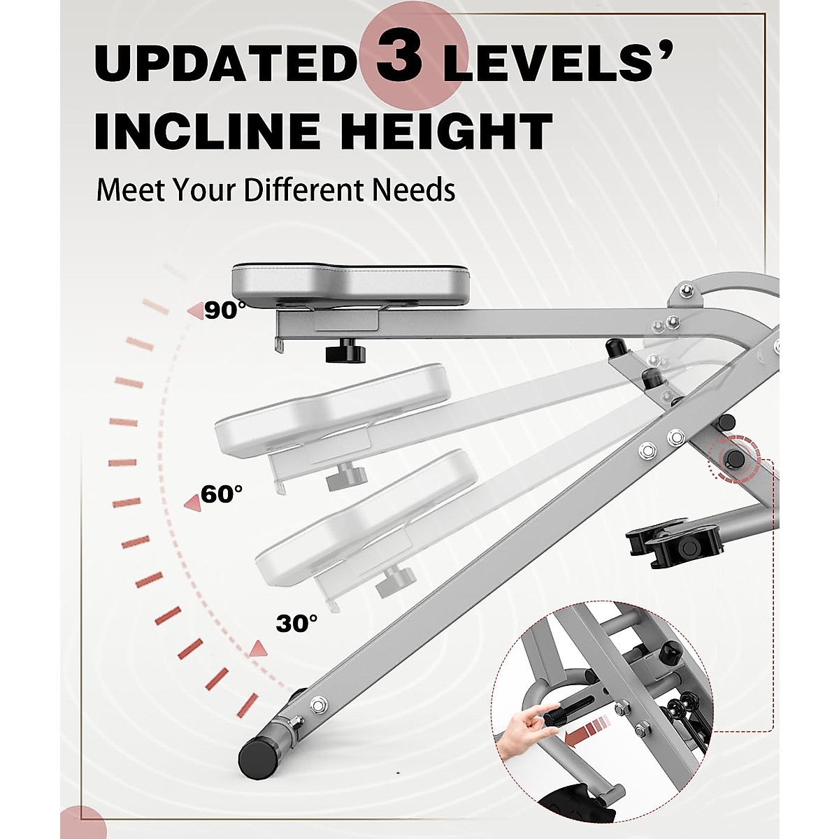 DONOW Squat Machine Trainer Row Rider Squat Assist Trainer Full Body Workout Easy Setup & Foldable