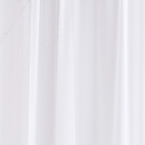 WARM HOME DESIGNS 4 Yards Long White Fabric by The Yard. Our 55" Wide Sheer Bulk Fabric is Great for Bed Canopy Curtains, Wedding Arch Decorations, Window Scarves or Curtain Backdrop. AF White 144"