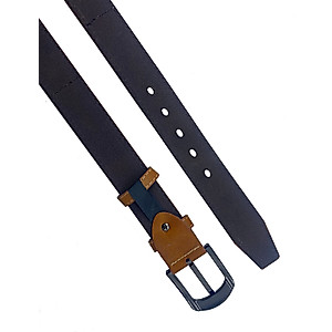 URAMAN Cowboy Embossed Leather Belts For Men With Buckle Western Country Belts for Jeans Pants Dresses Casual