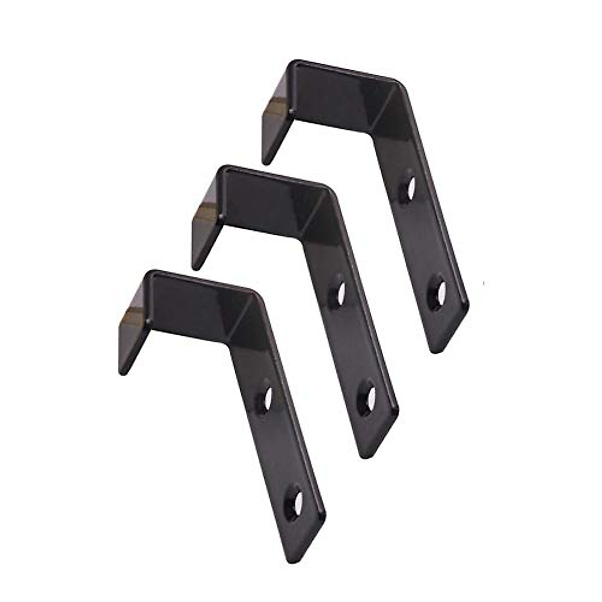 RUN Pack of 8 Black Iron Storage Hooks Coat Clothes Hangers Bunk Bed Ladder Hooks Brackets