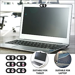 OSALADI Lap Desk Lap Desk Lap Desk Lap Desk Lap Desk Lap Desk Tablet Notebook Camera Cover 6PCS Web Camera Cover for Tablet Laptop Pattern Privacy Cover Privacy Webcam Covers Ipads