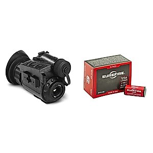 FLIR Breach PTQ136 Multi-Purpose Thermal Imaging Monocular + SureFire SF12-BB Boxed Batteries, (12 Pack)