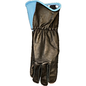 EPT Bull Ropes Bull Riding Glove Adult & Youth Outer Seam Right Hand Black & Turquoise Cow Hide 8.0 RH