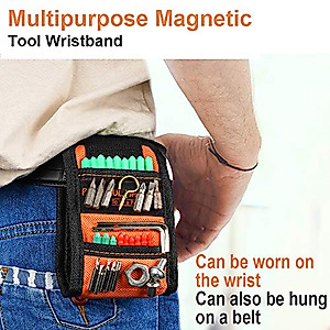 Gifts for Men Magnetic Wristband - Valentines Day Gifts for Him Husband Boyfriend Tool Belt for Holding Screws Cool Stuff Gadget Birthday Gifts for Men Who Have Everything Gift Ideas Women Carpenters
