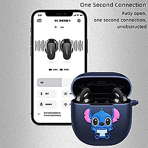 CASEVERSE Case for Bose QuietComfort Earbuds II, Soft Kawaii Silicone Cartoon Anime Protective Headphones Covers for Boys Girls Teens with Keychain