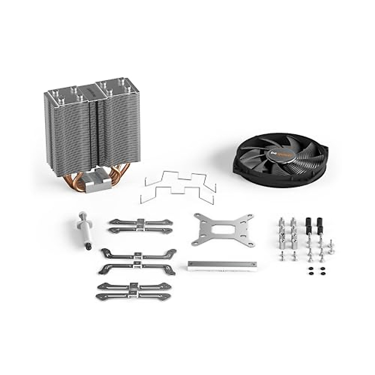 be quiet! Shadow Rock Slim 2 160W TDP CPU Cooler | Intel 1700 1200 2066 1150 1151 1155 2011-3 Square ILM | AMD AM4 | Silver | BK032