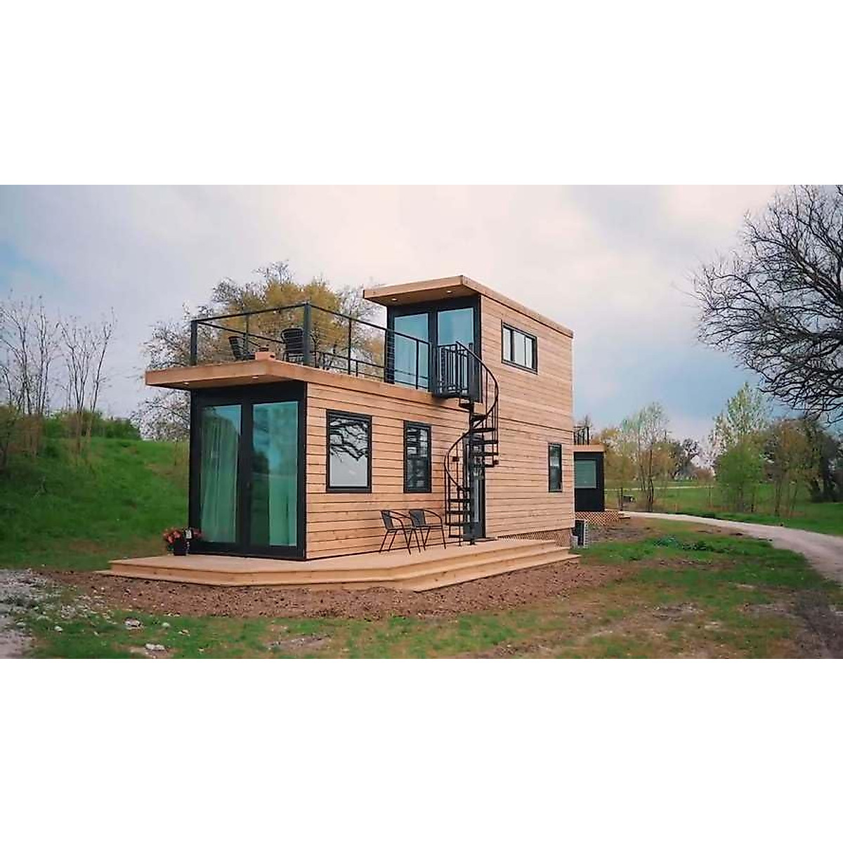 EMONIA 20ft x 10ft 3 Room Prefab Container House Luxury Tiny Homes to Live in for Adults Mini Mobile Modular Guest Homes kit