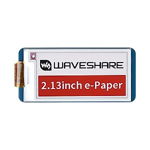 Coolwell Waveshare 2.13Inch E-Ink Display HAT 250x122 Three Color E-Paper Display Epaper Screen for Raspberry Pi 4B+ 4B 3B+ 3B 2B+ Zero W WH Jetson Nano for Arduino
