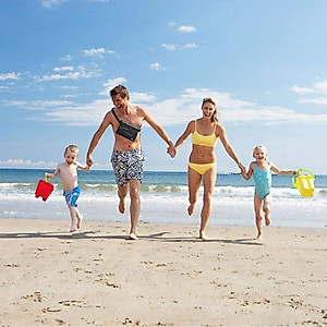 HEETA Waterproof Pouch Screen-Touch Sensitive Waterproof Dry Bag with Adjustable Waist Strap Bundle with Fish Scale with LCD Display, Digital Portable Hanging Scale Luggage Scale with Measuring Tape