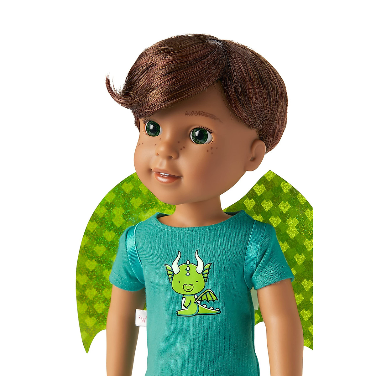 American Girl WellieWishers 14.5-inch Bryant Doll with T-shirt, Shorts, Dragon Wings & Tail, and Boots, For Ages 4+