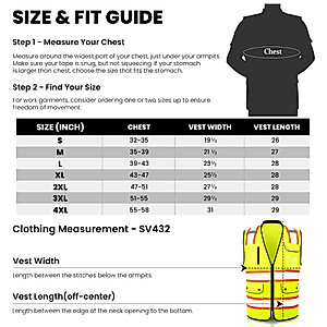 ArcRidge Reflective Safety Vest for Men and Women - Class 2 High Visibility Construction Vest - Dual Tone Reflective Strips