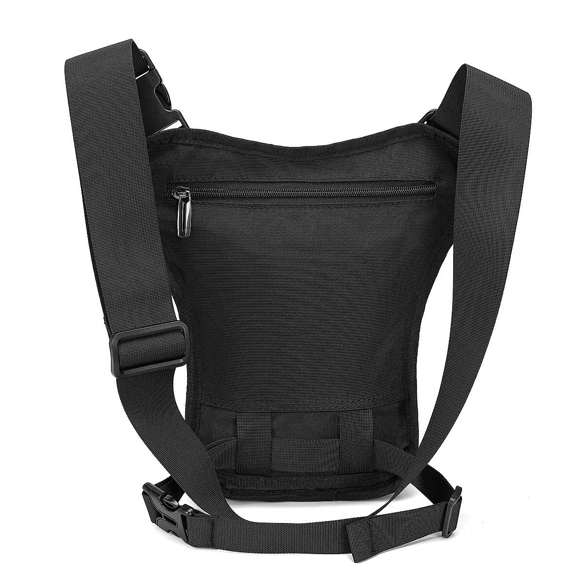 LAMMOK Drop Leg Bag Backpack Thigh Packs for Riding Motorcycle Walking Cycling Vacation Man Women (Black)