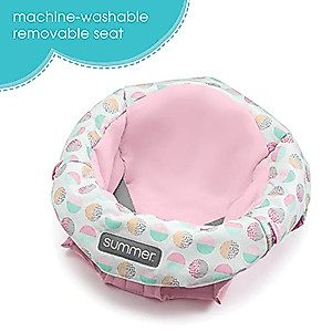 Summer Learn-to-Sit Stages 3-Position Floor Seat, Sweet-and-Sour Pink – Sit Baby Up to See The World – Baby Activity Seat is Adjustable – Includes Toys and Tray