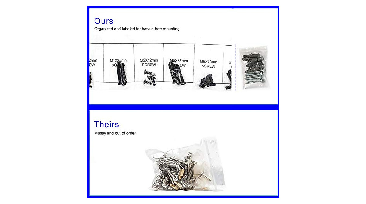 Suptek Universal TV Mounting Hardware Kit Up to 80 inch | Easy Install