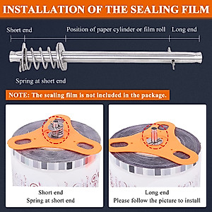 JIAWANSHUN Manual Cup Sealing Machine Electric Cup Sealer for Bubble Boba Milk Tea Cup Sealer for Height 170mm φ90mm/95mm Plastic and Paper Cup (110V)