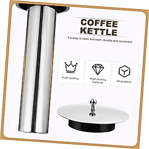 CONGARTENO 1pc Filter Jug Espresso Coffee Machine Clear Kettle Water Jug Iced Tea Pitcher Water Carafe with Lid Pitcher with Lid Espresso Machine Multi-functional Glass Pot Stainless Steel