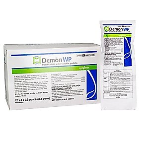 Syngenta 2 Envelopes Demon WP Insecticide/Pesticide w/Cypermethrin Controls +/- 30 Pests