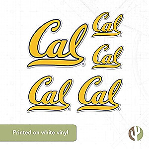 University of California Berkeley Sticker Golden Bears Cal UC Stickers Vinyl Decals Laptop Water Bottle Car Scrapbook T3 (Type 3-3)