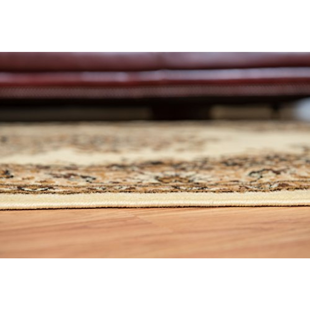 United Weavers Dallas Floral Kirman Area Rug - Ivory, 8x11, Traditional Indoor Floor Rug with Jute Backing