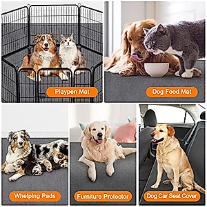 SHU UFANRO Pee Pads for Dogs 65"x48"/72"x72", Washable Reusable Dog Pad Non-Slip Puppy Pad Extra Large Heavy Absorbency Puppy Pee Pads Quick Dry Whelping Pads for Dogs Waterproof for Dog Playpen/Crate