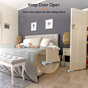 3 Pack Door Stoppers for Bottom of Door, Optish Rubber Door Stop Non Slip Doorstop, Door Stopper Wedge for Carpet, Hardwood, Tile, Stone and Concrete, Hold The Door Open in Both Directions