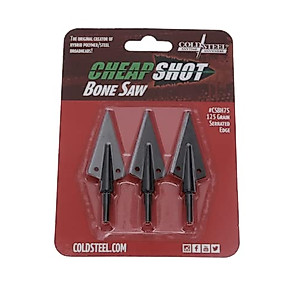 Cold Steel Cheap Shot Bone Saw 125 Grain Micro Serrated Edge