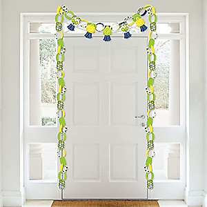 Big Dot of Happiness Let’s Rally - Pickleball - 90 Chain Links and 30 Paper Tassels Decoration Kit - Birthday or Retirement Party Paper Chains Garland - 21 feet