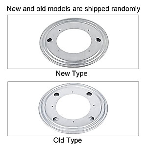 Rotating Swivel Plate, Galvanized Lazy Susan Rotating Turntable Ball Bearing Swivel Plate for Kitchen (8 inch-Silver)