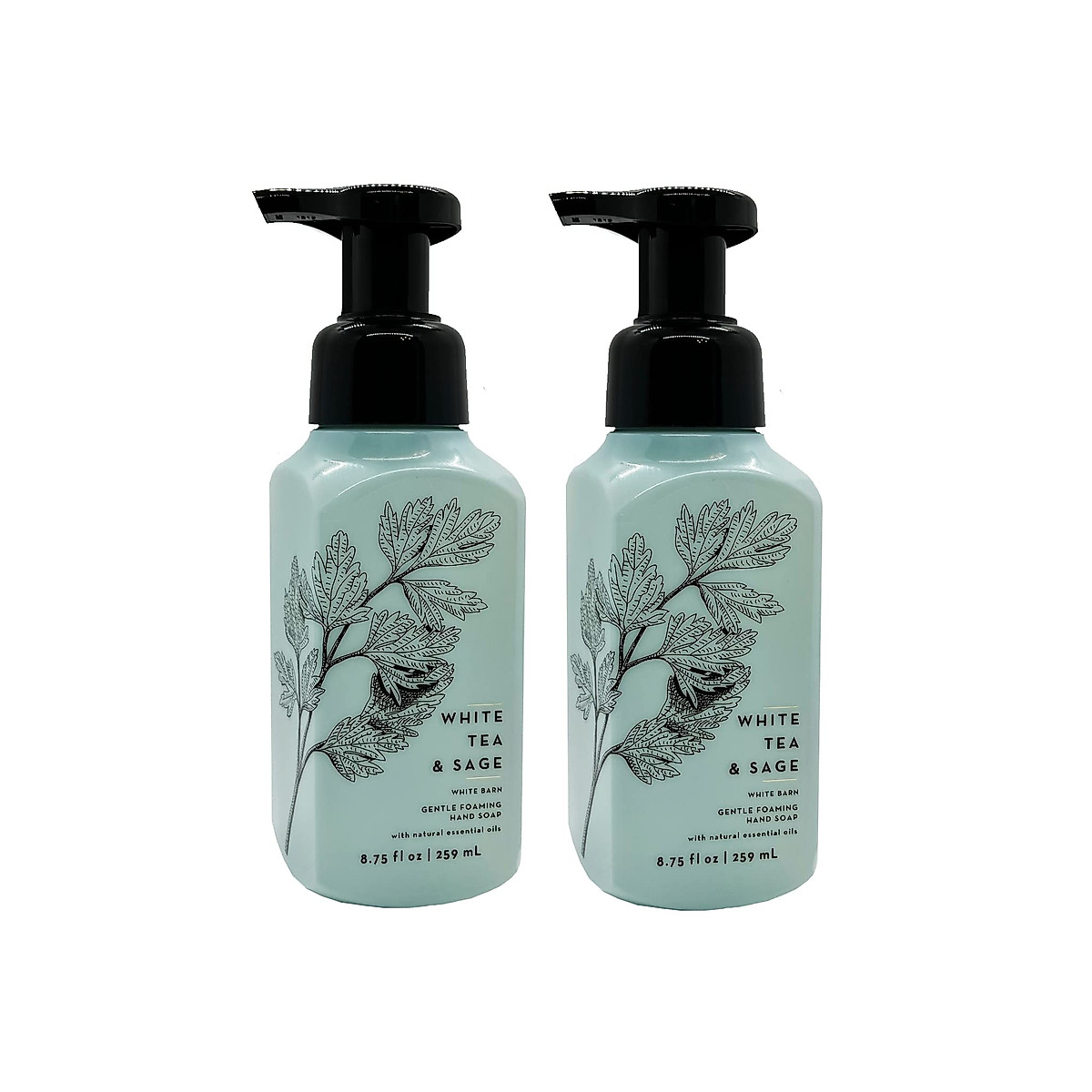 White Barn Gentle Foaming Hand Soap in White Tea & Sage (2 Pack)