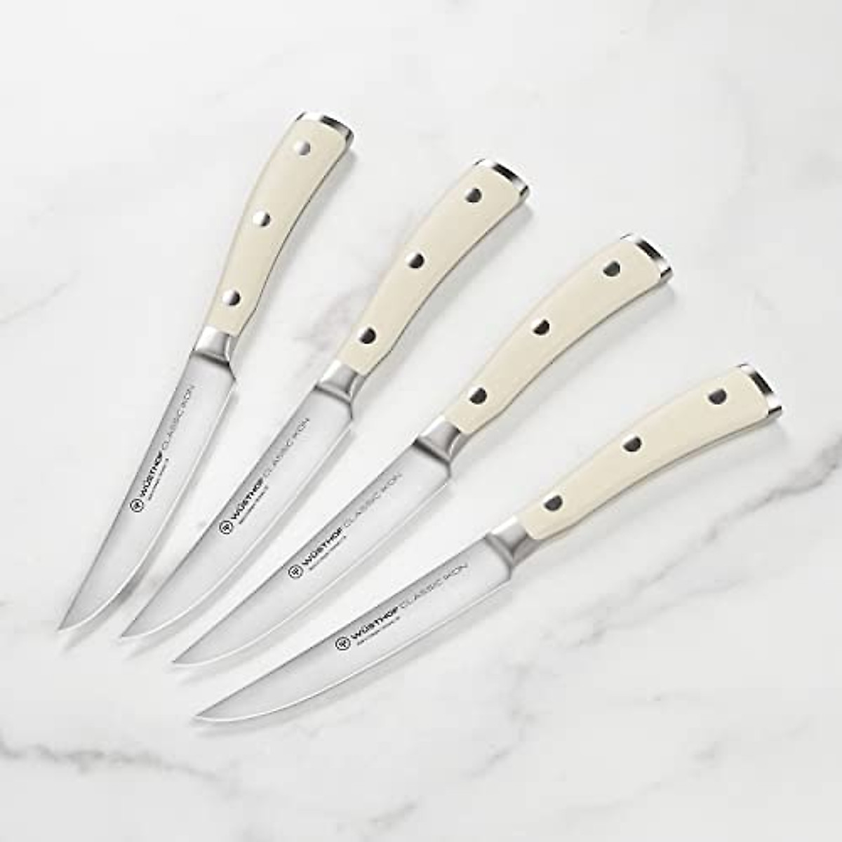 Wusthof Classic Ikon Creme 16 Piece Knife Set with Acacia Block