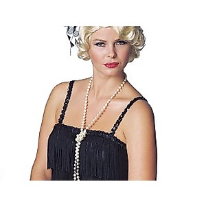 Classic Faux Pearl Necklace, 62" (1 Count) - Luxurious Style Accessory, Perfect for Fashion-Forward Ladies
