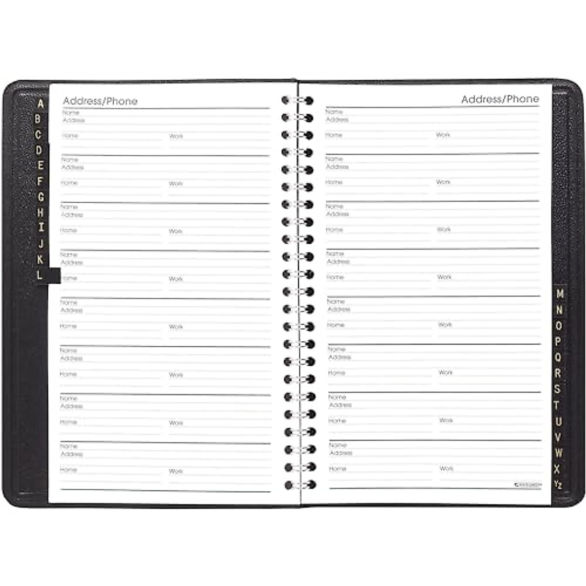 AT-A-GLANCE Large Telephone & Address Book, 800+ Entries, 4-7/8" x 8" Page Size, Black (8001105)