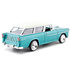 MOTORMAX 73248 1955 55 Chevy BEL AIR Nomad Wagon 1/24 DIECAST Green,#G14E6GE4R-GE 4-TEW6W206529