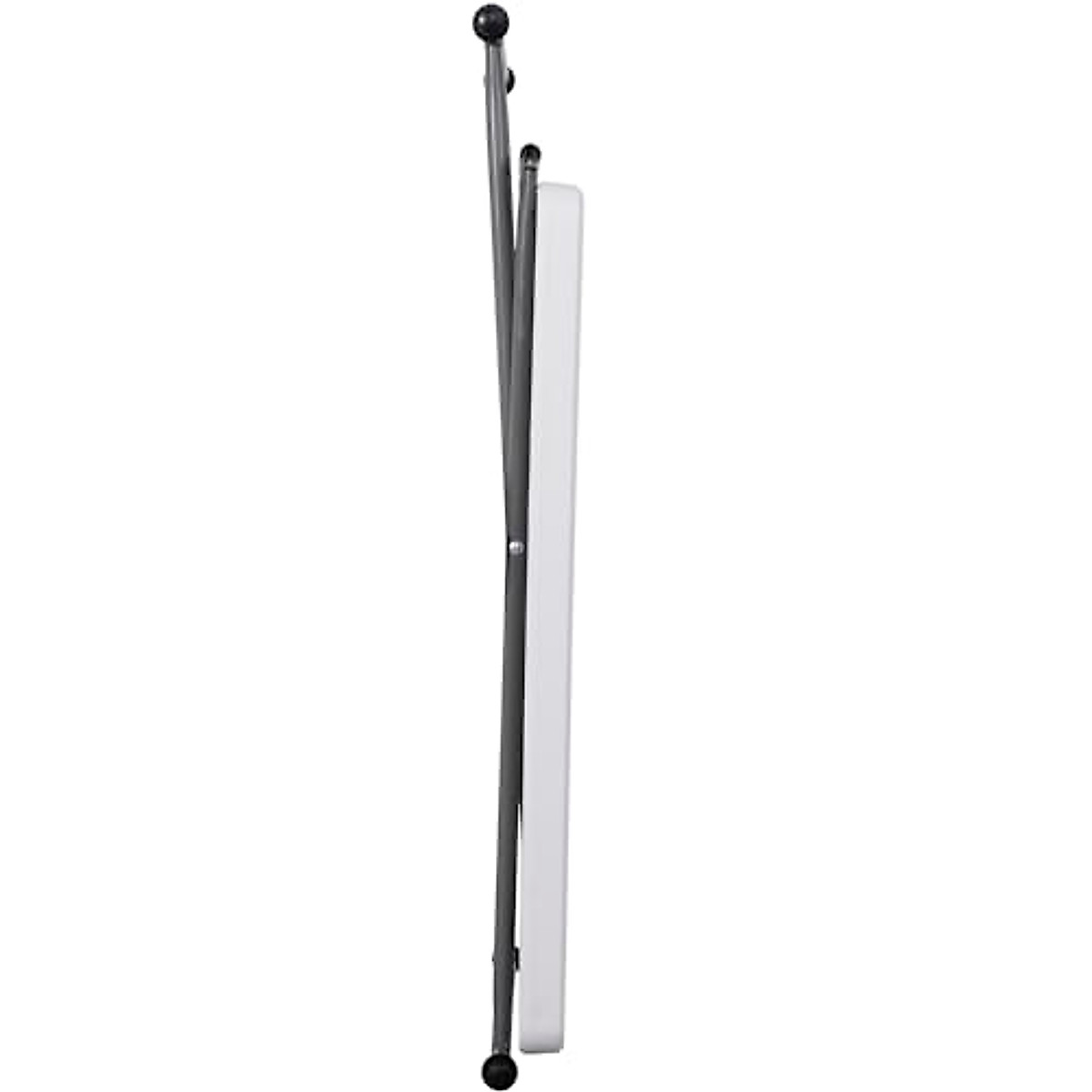 F2C 30-Inch Folding Table, Multi-Functional Personal Table,Portable and Adjustable Height for TV Trays, Laptop, Sewing,Ideal for Small Spaces,Camping Picnic Party Table On-The-Go Needs, White
